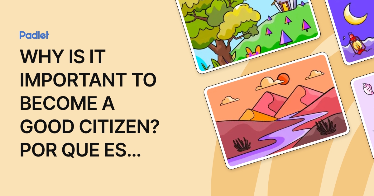 WHY IS IT IMPORTANT TO BECOME A GOOD CITIZEN? POR QUE ES IMPORTANTE SER ...