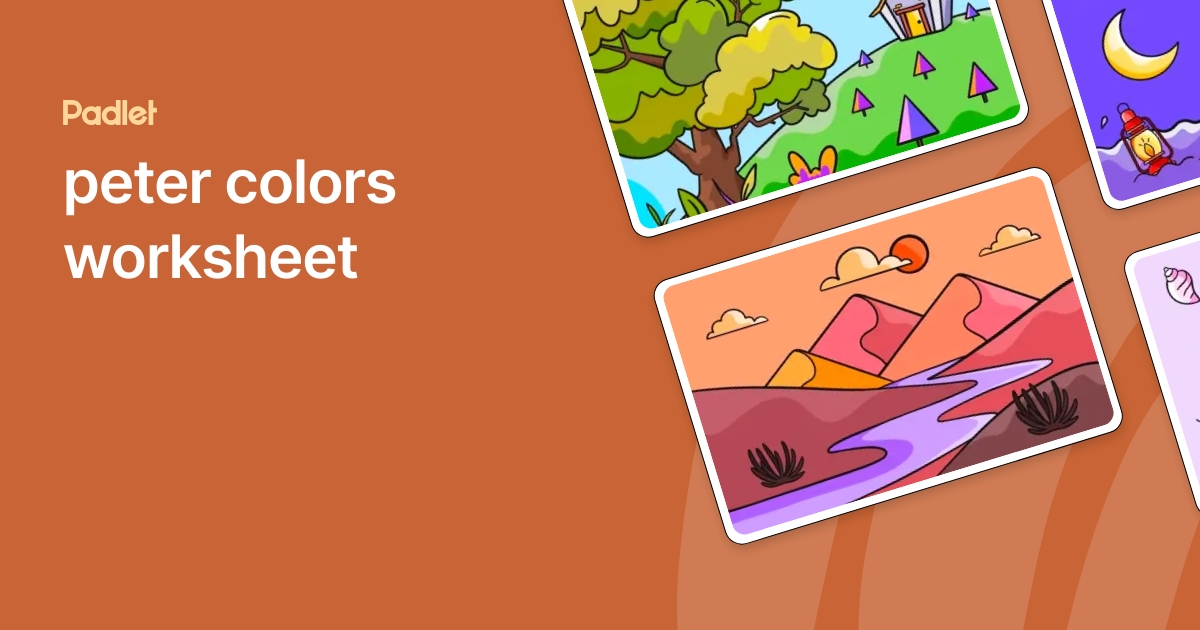 peter colors worksheet
