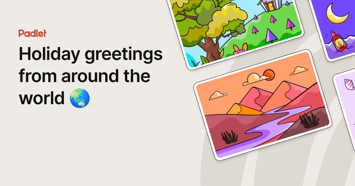 Holiday greetings from around the world 🌏