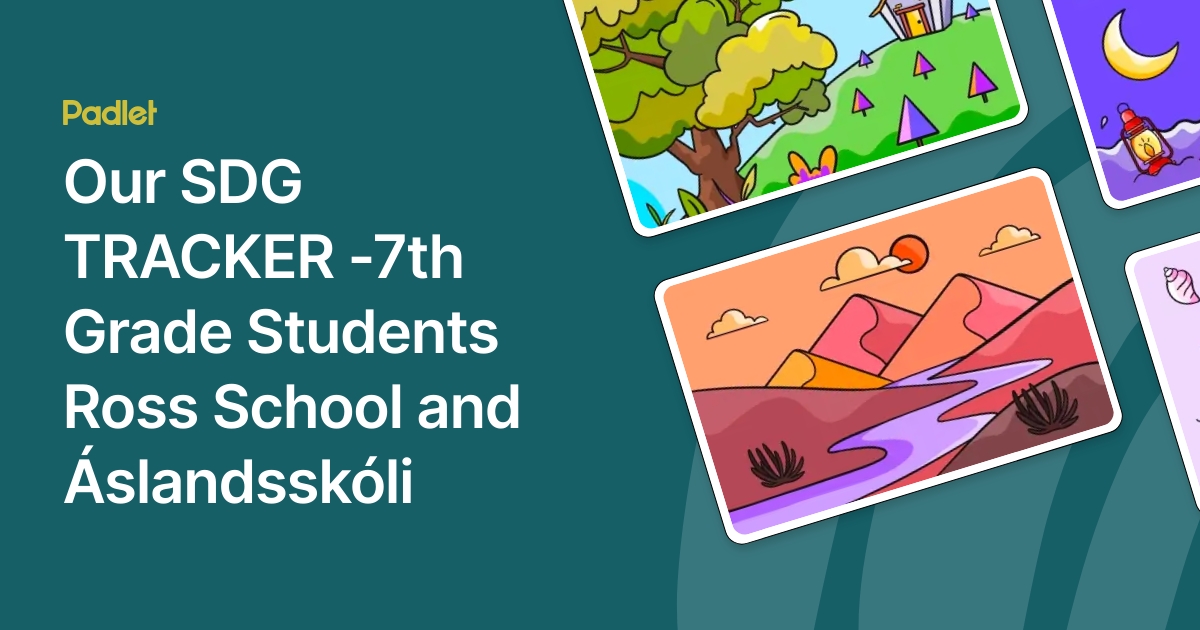 Our SDG TRACKER -7th Grade Students Ross School and Áslandsskóli