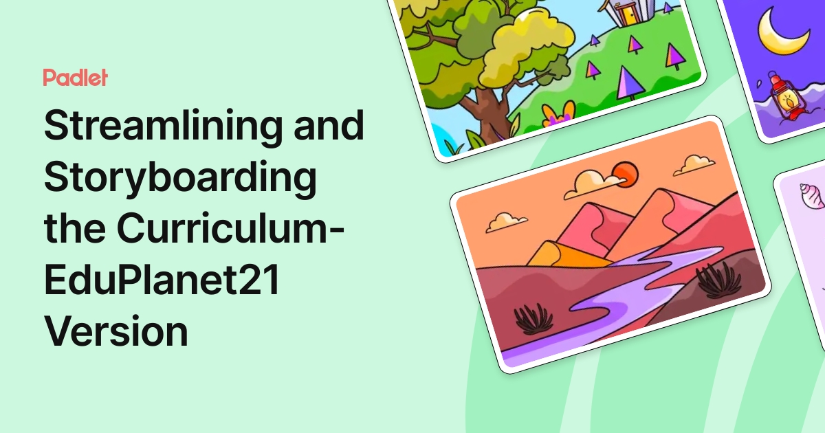 Streamlining and Storyboarding the Curriculum- EduPlanet21 Version