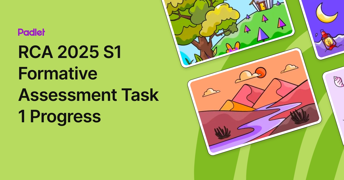 RCA 2025 S1 Formative Assessment Task 1 Progress