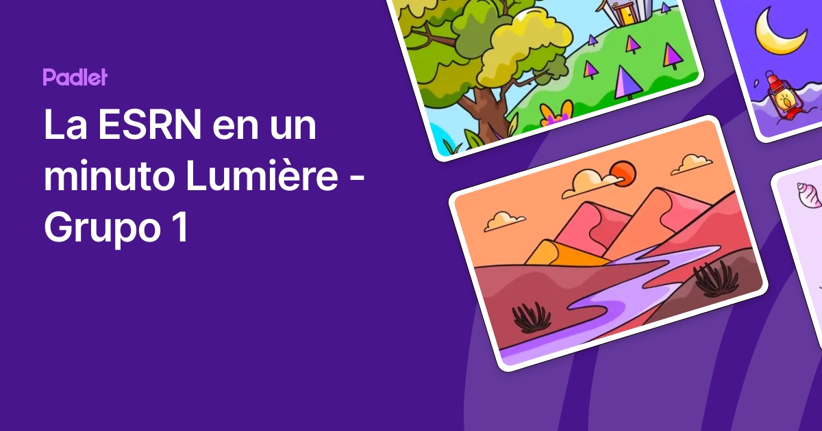 La ESRN en un minuto Lumière -Grupo 1