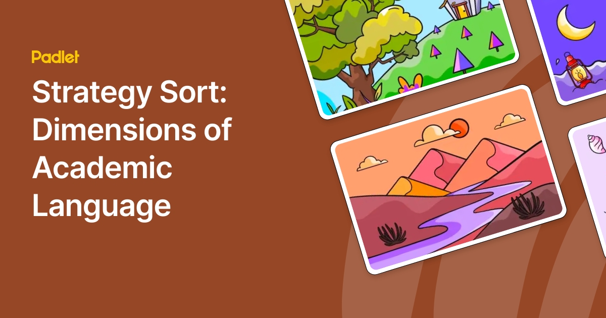 Strategy Sort: Dimensions of Academic Language