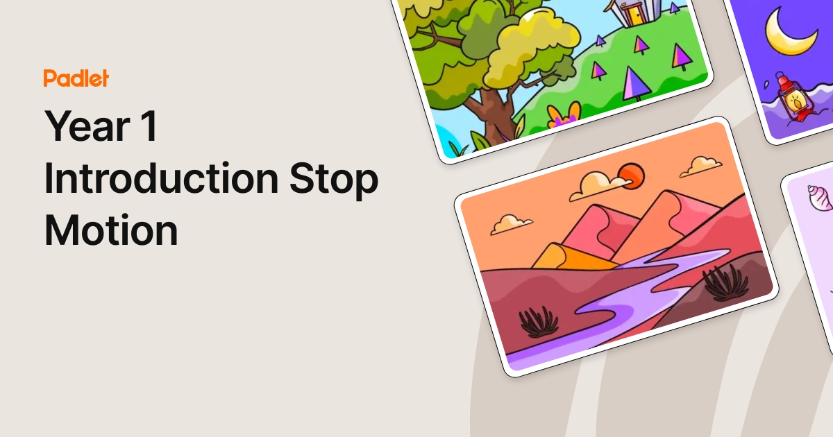 Year 1 Introduction Stop Motion