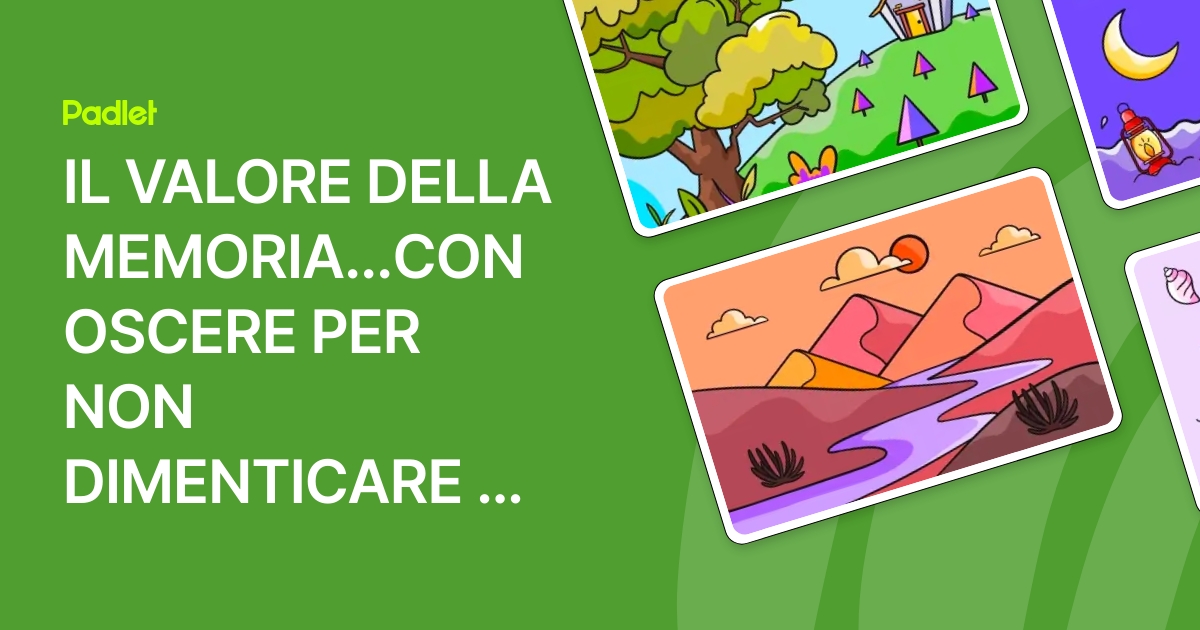 IL VALORE DELLA MEMORIA...CONOSCERE PER NON DIMENTICARE E ...... PER ...