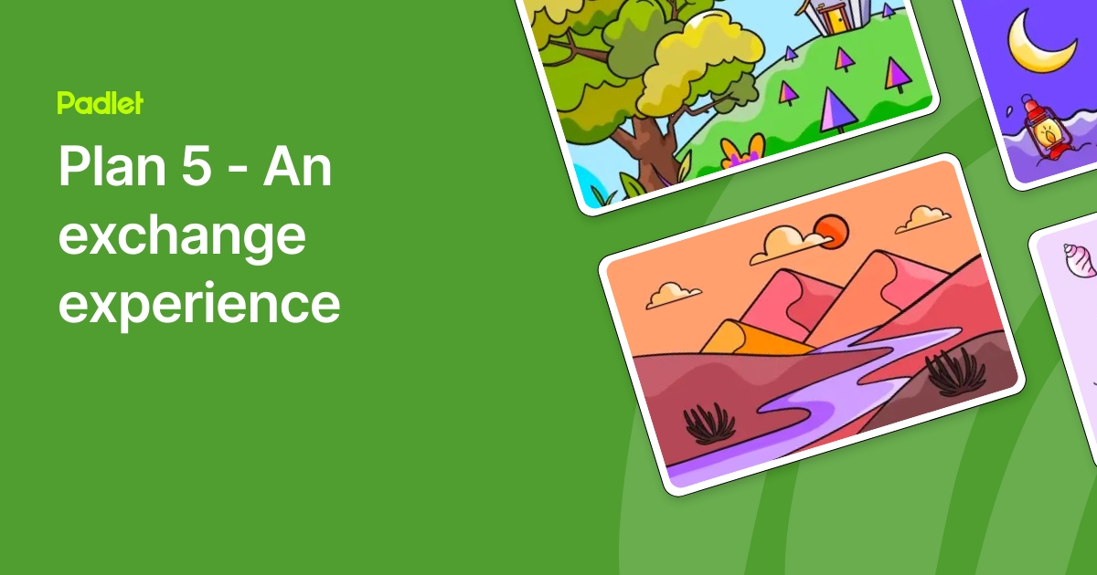 Plan 5 - An exchange experience