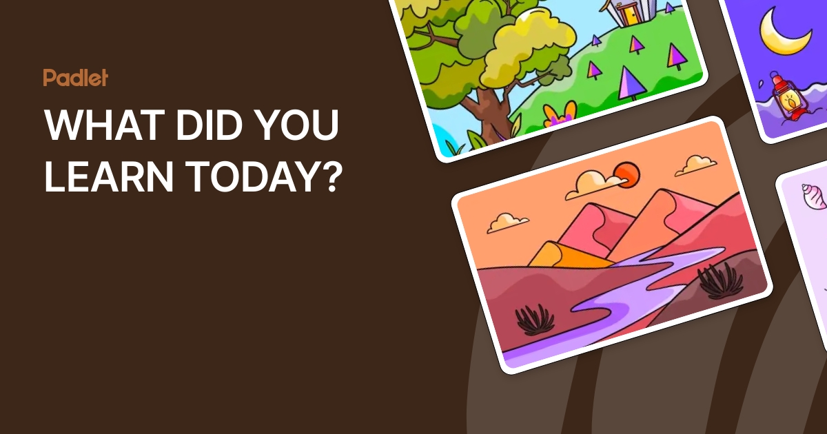 WHAT DID YOU LEARN TODAY?