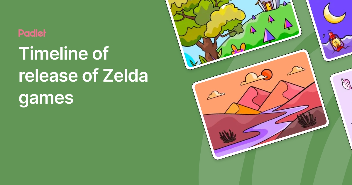 Timeline of release of Zelda games