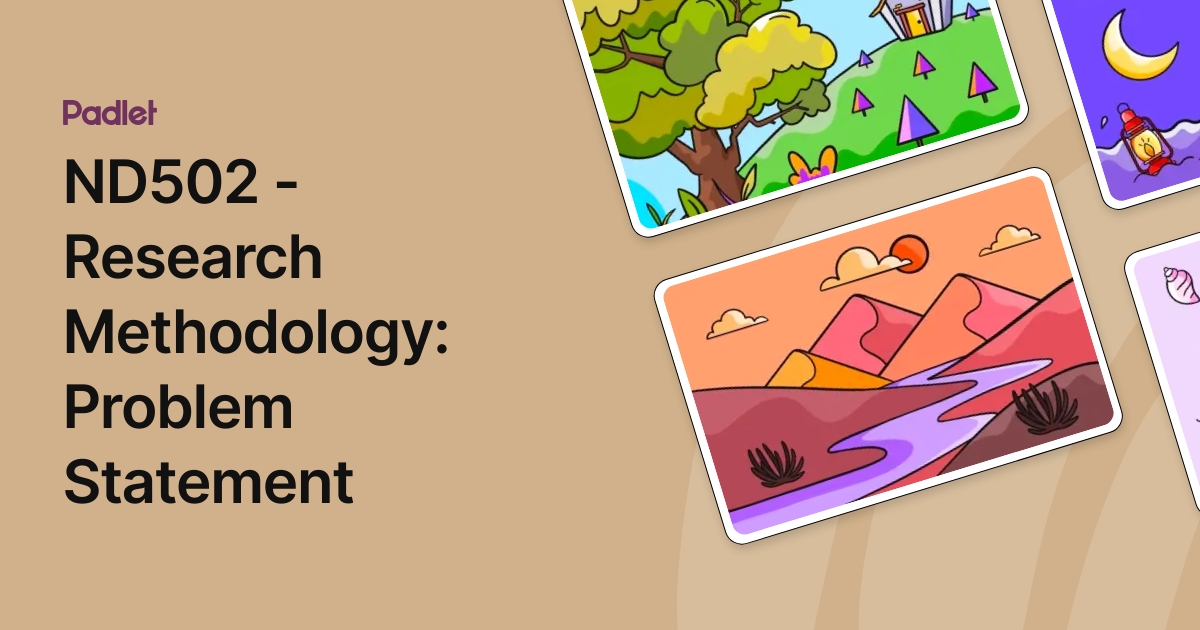 ND502 - Research Methodology: Problem Statement