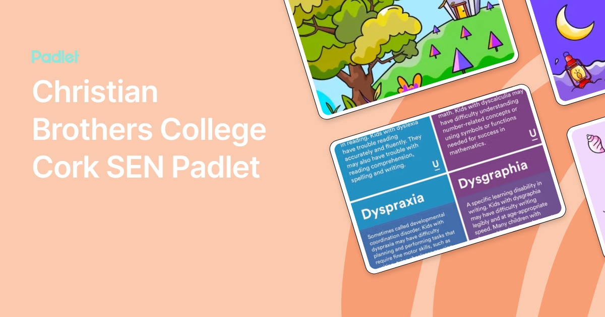 Christian Brothers College Cork SEN Padlet