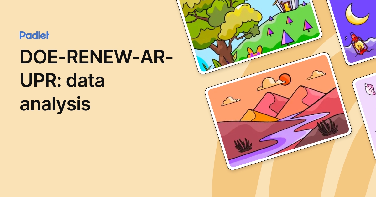 DOE-RENEW-AR-UPR: data analysis