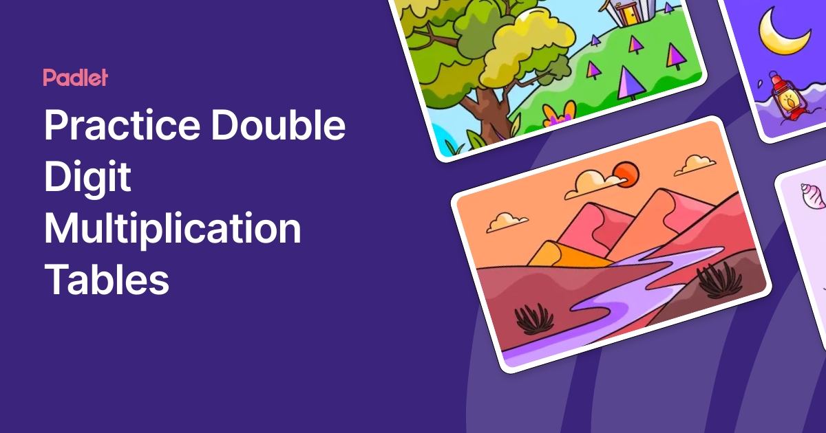 Practice Double Digit Multiplication Tables