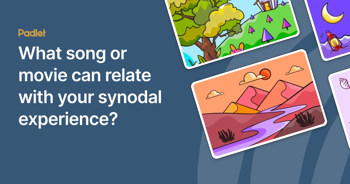 What song or movie can relate with your synodal experience?