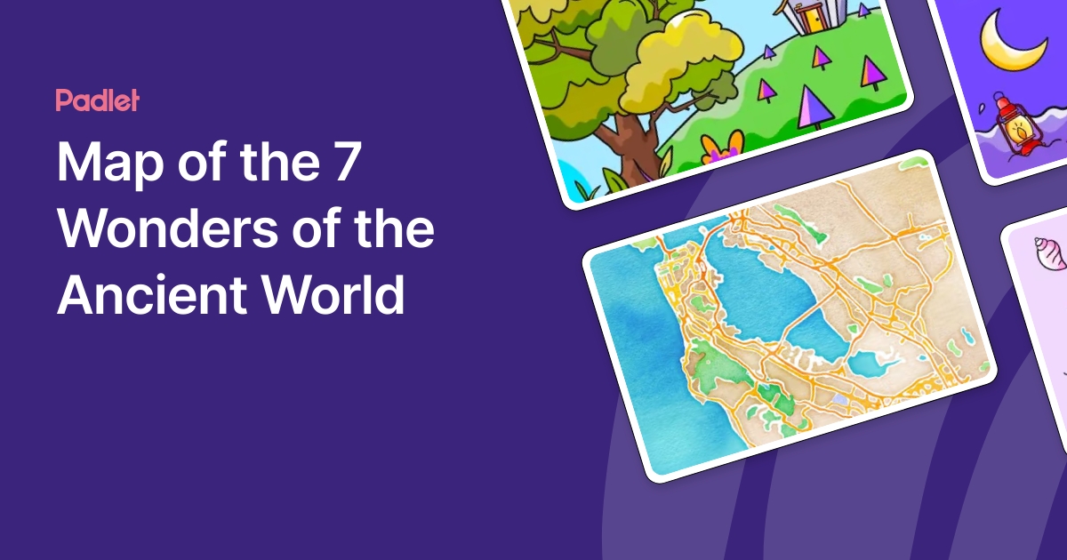 Map of the 7 Wonders of the Ancient World