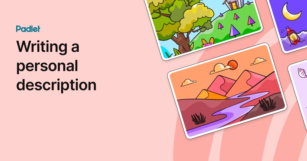 Writing a personal description