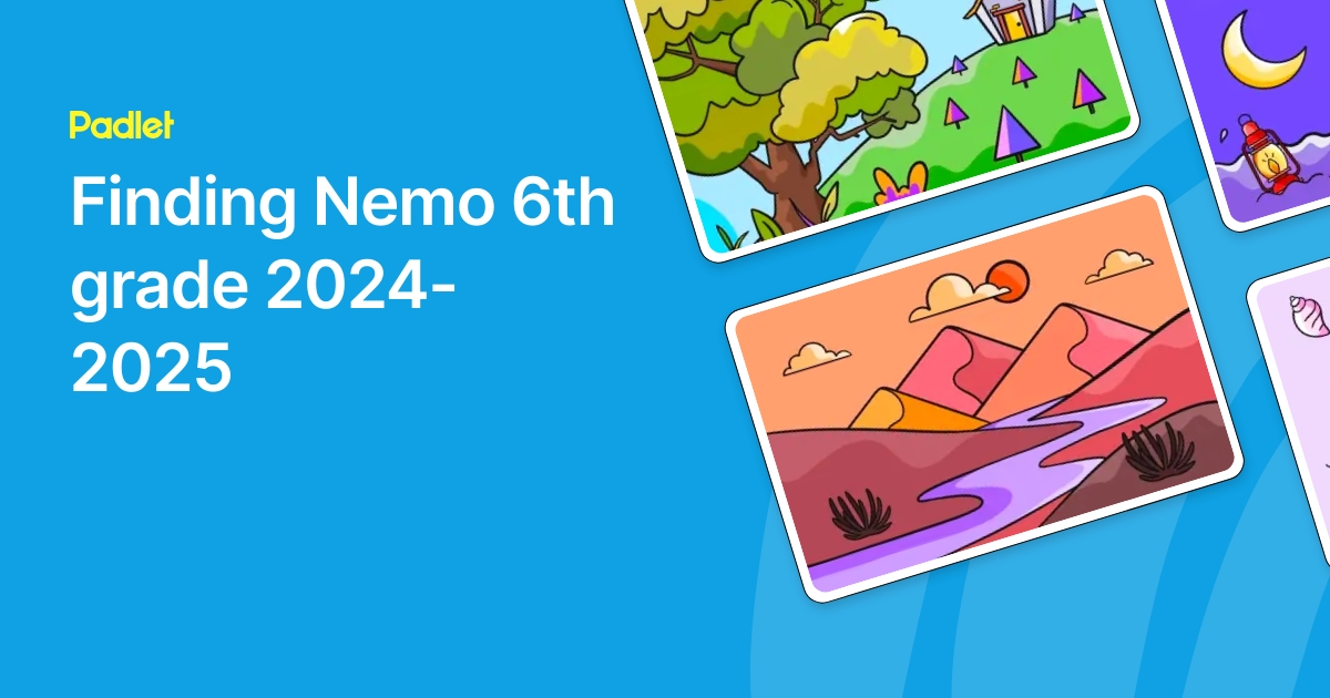 Finding Nemo 6th grade 2024-2025