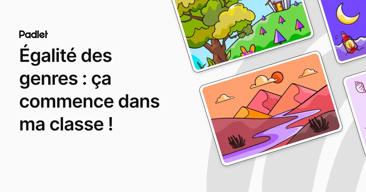 Égalité des genres : ça commence dans ma classe