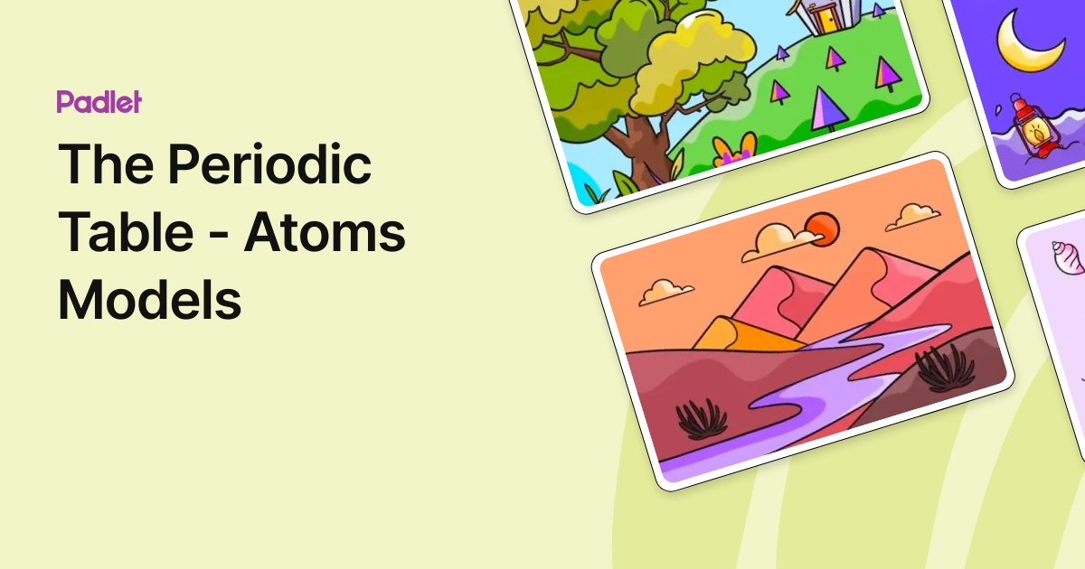 The Periodic Table - Atoms Models