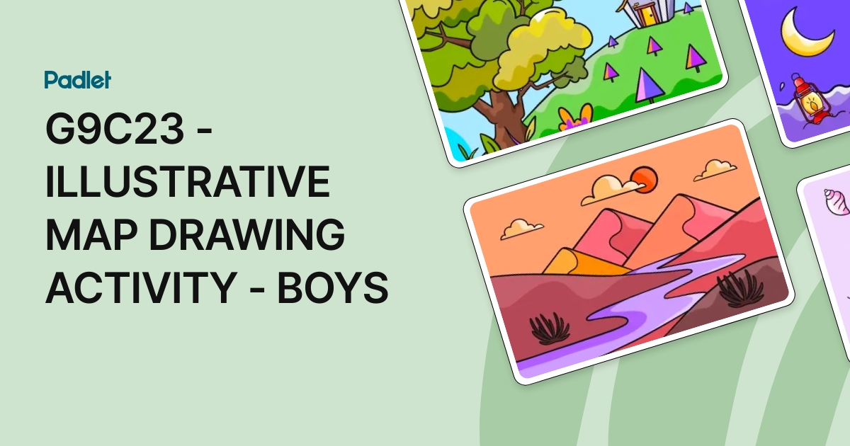 G9C23 - ILLUSTRATIVE MAP DRAWING ACTIVITY - BOYS