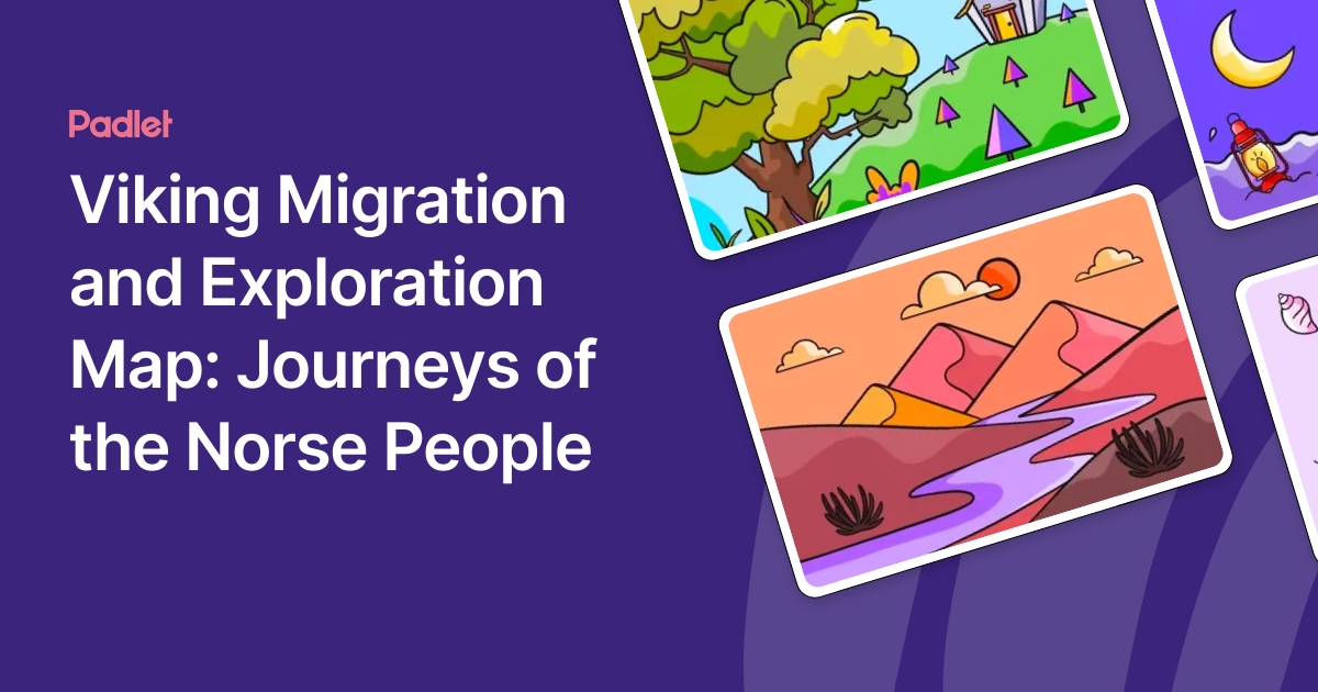Viking Migration and Exploration Map: Journeys of the Norse People