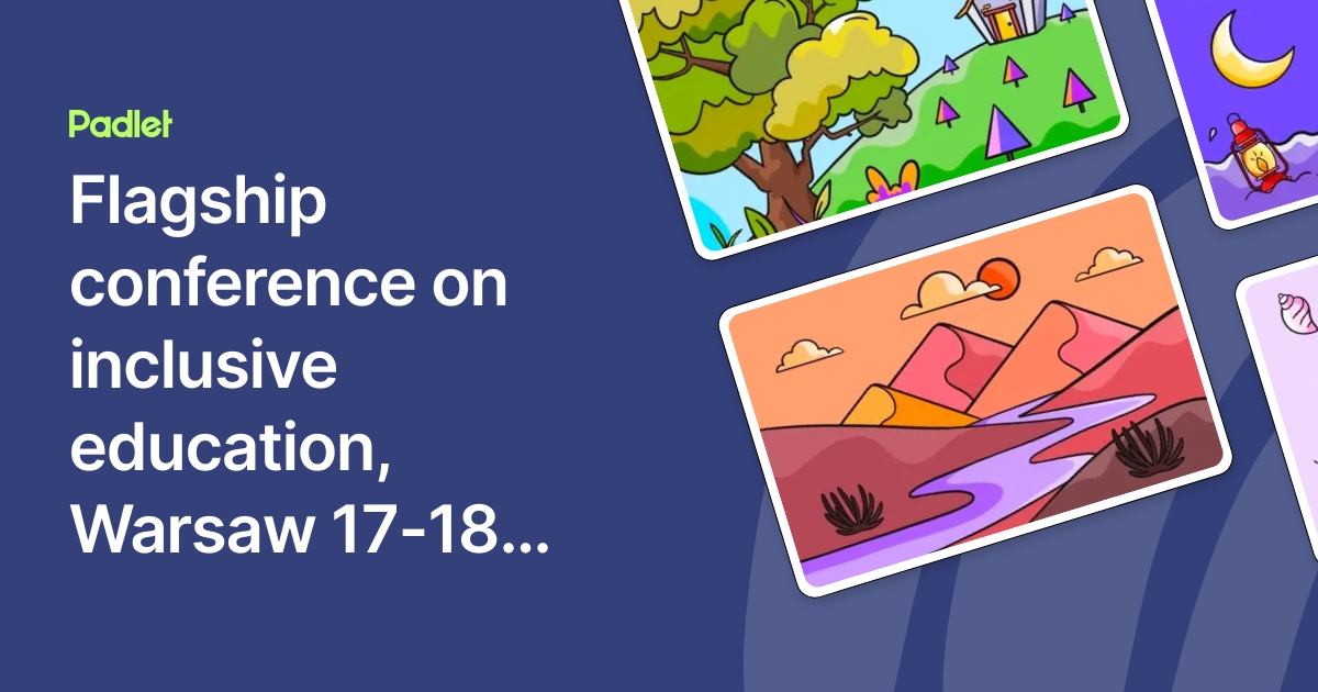 Flagship conference on inclusive education, Warsaw 17-18 March