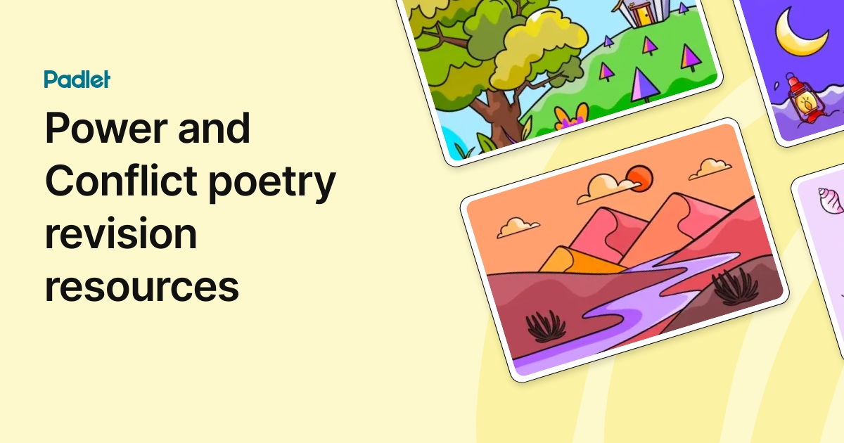 Power and Conflict poetry revision resources