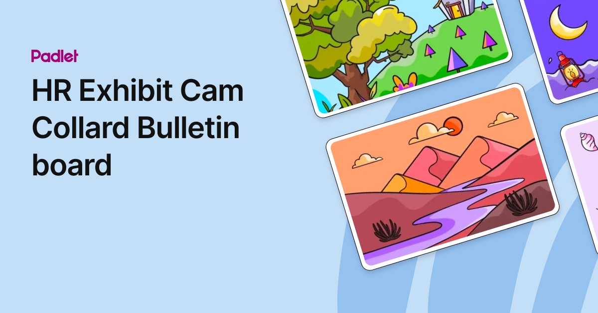 HR Exhibit Cam Collard Bulletin board