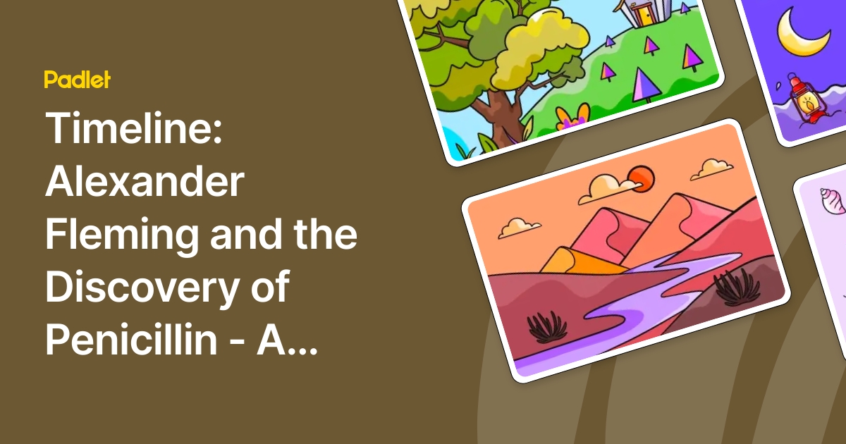 Timeline: Alexander Fleming and the Discovery of Penicillin - A ...