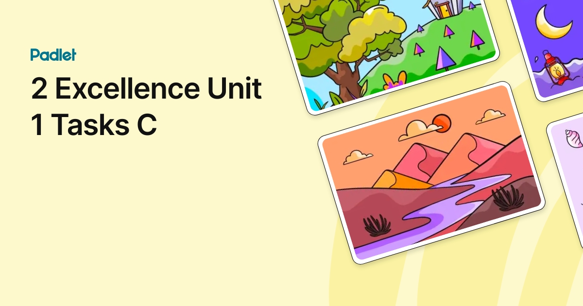 2 Excellence Unit 1 Tasks C