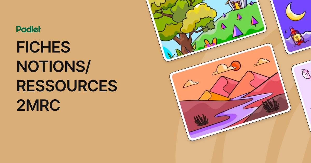 FICHES NOTIONS/ RESSOURCES 2MRC