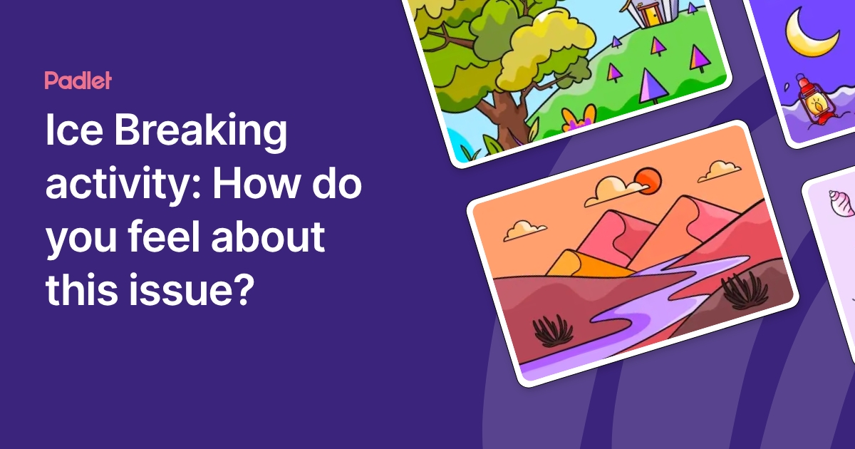 Ice Breaking activity: How do you feel about this issue?