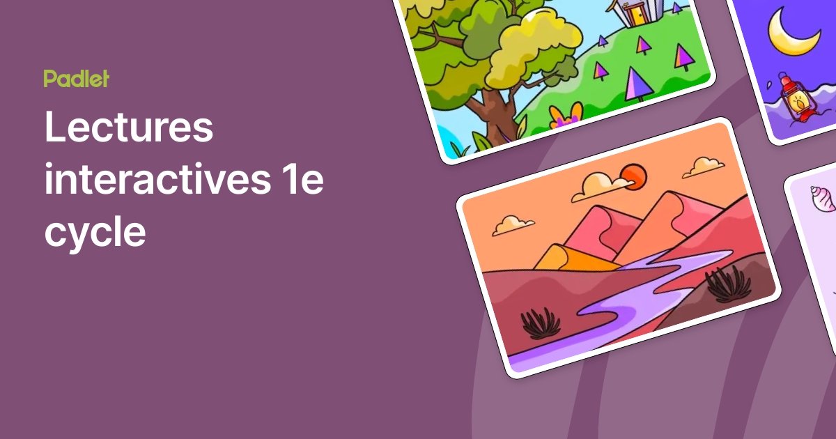 Lectures interactives 1e cycle