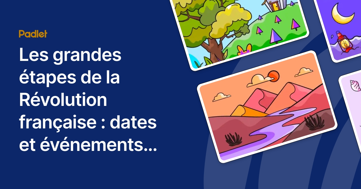 Les grandes étapes de la Révolution française : dates et événements en ...