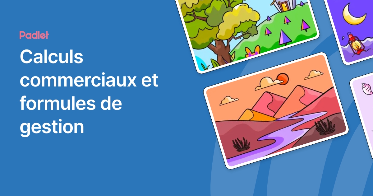 Calculs commerciaux et formules de gestion