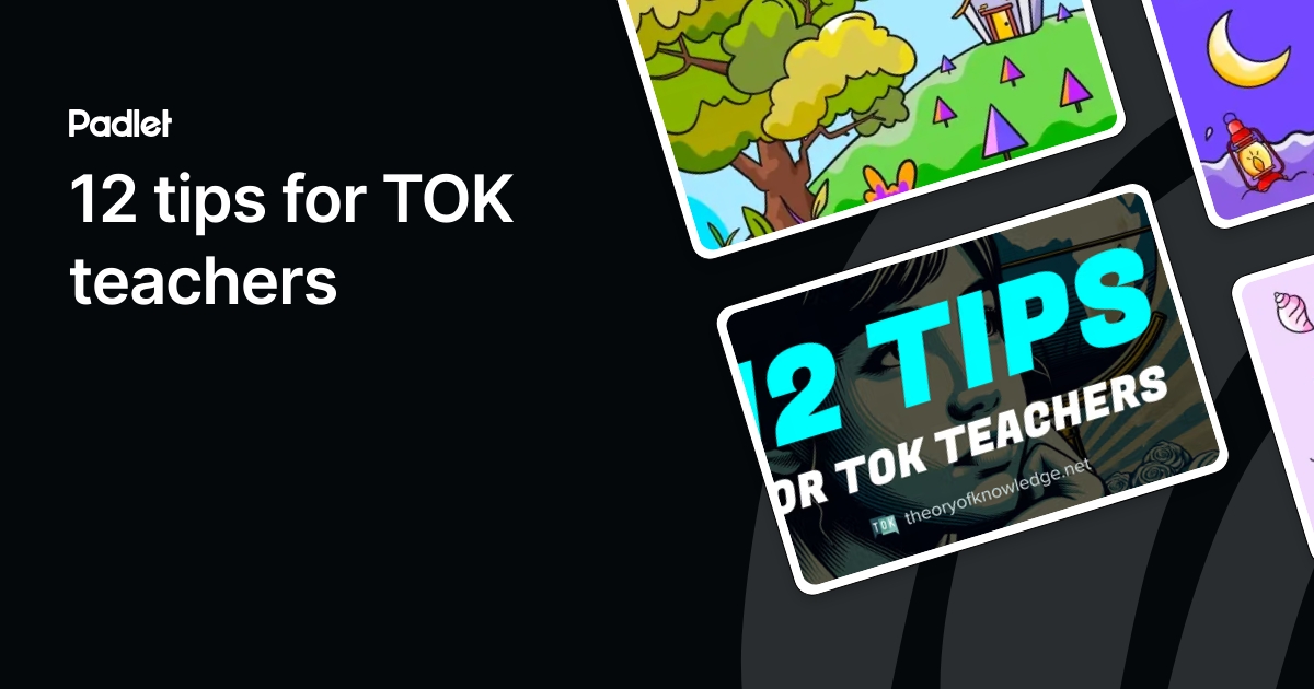 12 tips for TOK teachers