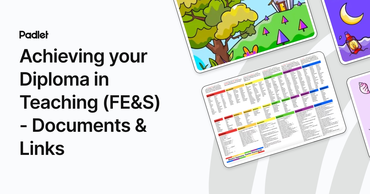 Achieving your Diploma in Teaching (FE&S) - Documents & Links