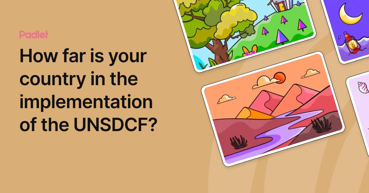How far is your country in the implementation of the UNSDCF?