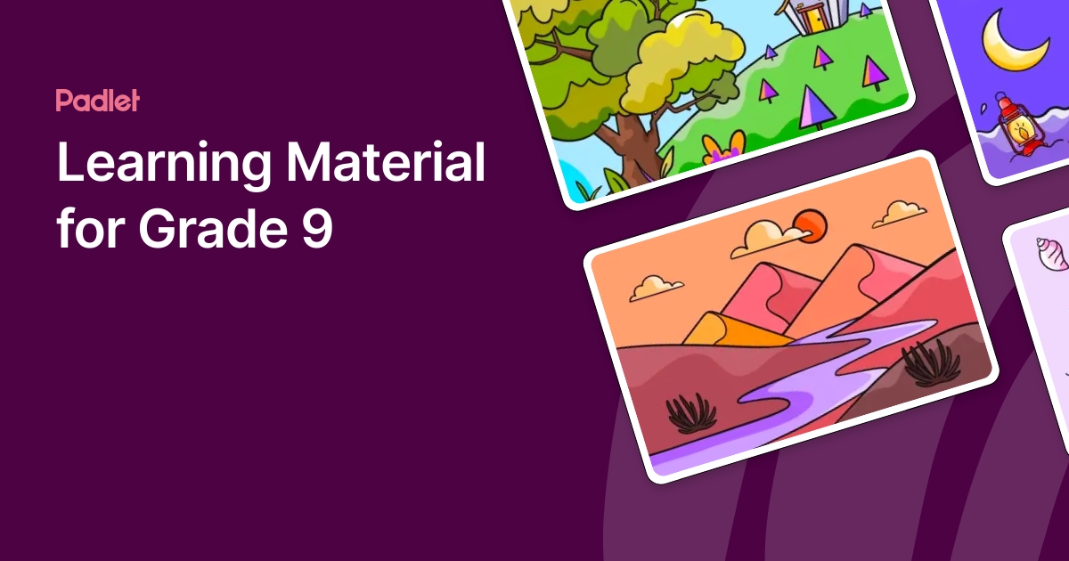 Learning Material for Grade 9