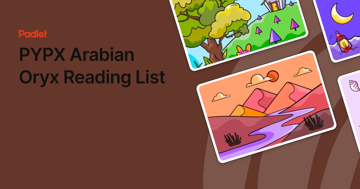 PYPX Arabian Oryx Reading List