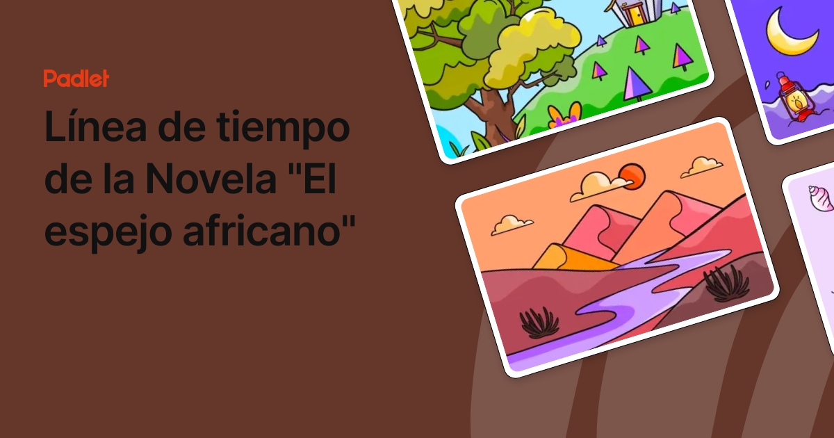 Línea de tiempo de la Novela "El espejo africano"