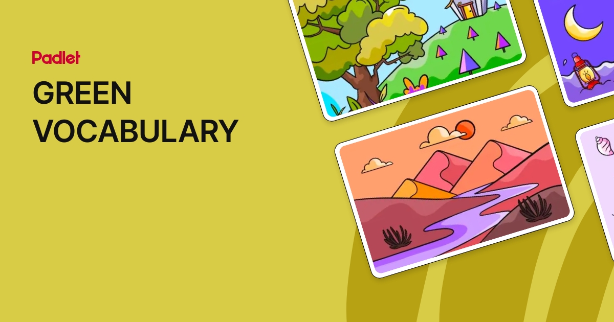 GREEN VOCABULARY