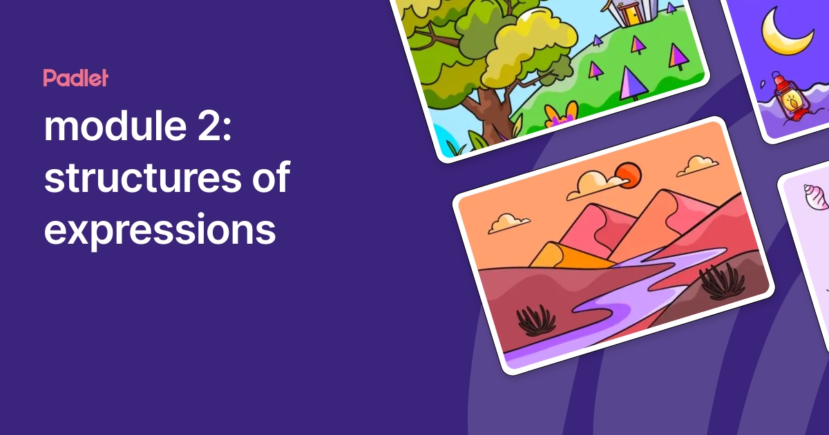 module 2: structures of expressions