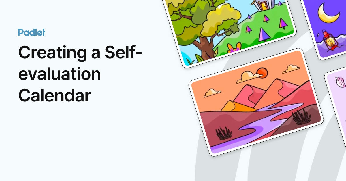 Creating a Self-evaluation Calendar