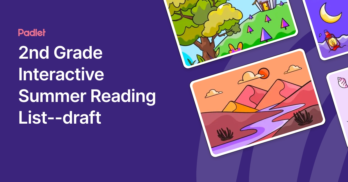 2nd Grade Interactive Summer Reading List--draft