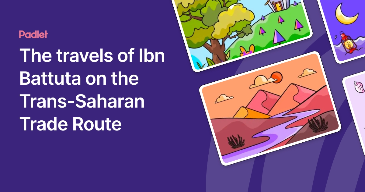 The travels of Ibn Battuta on the Trans-Saharan Trade Route
