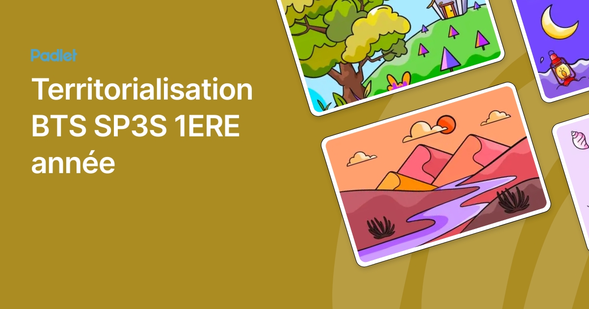 Territorialisation BTS SP3S 1ERE année