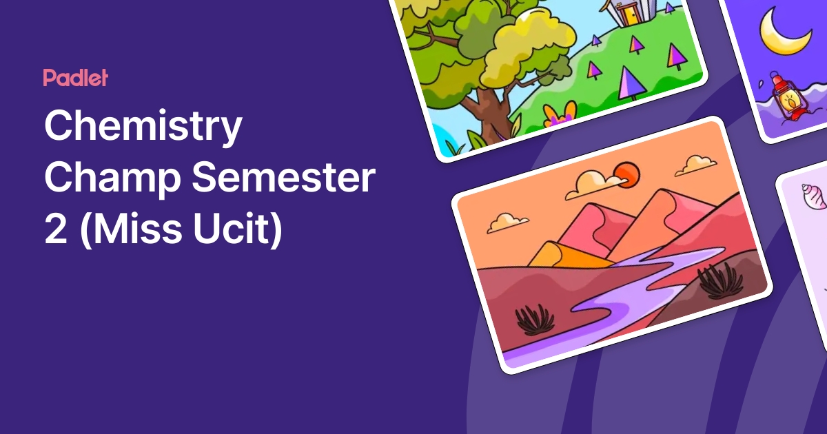 Chemistry Champ Semester 2 (Miss Ucit)