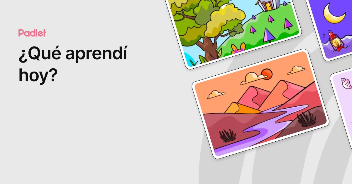¿Qué aprendí hoy?