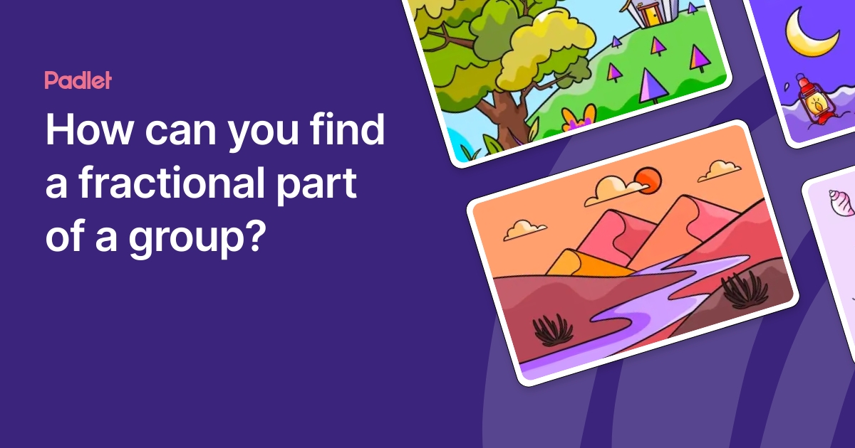 How can you find a fractional part of a group?